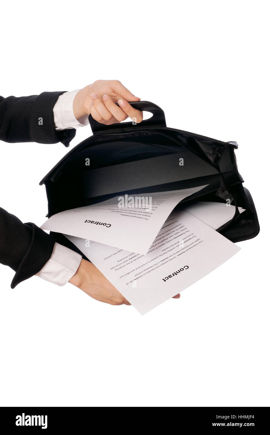 Woman hand signing letter Cut Out Stock Images & Pictures - Alamy