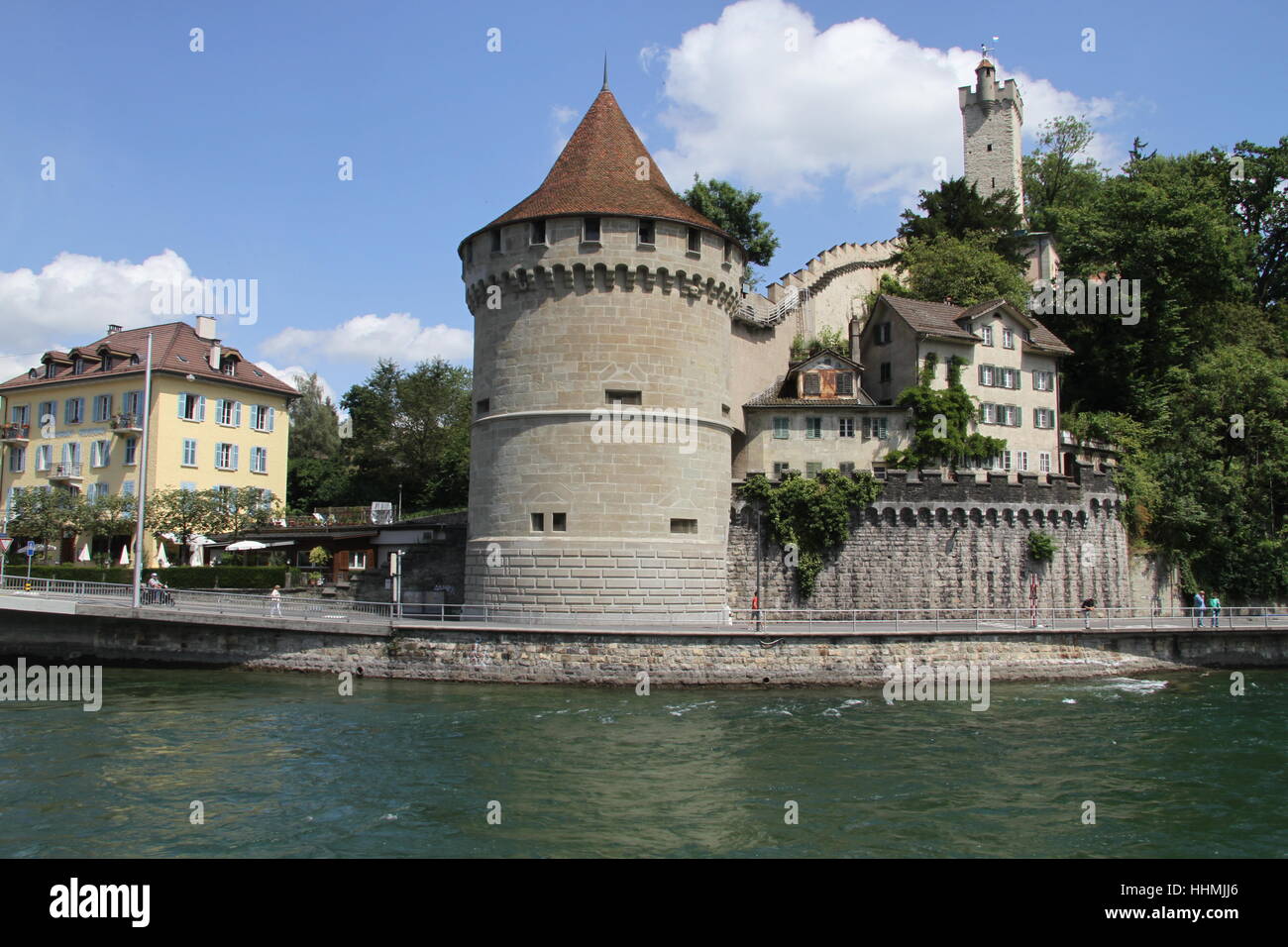 Museggmauer wall and towers, Luzern, Switzerland Stock Photo - Alamy