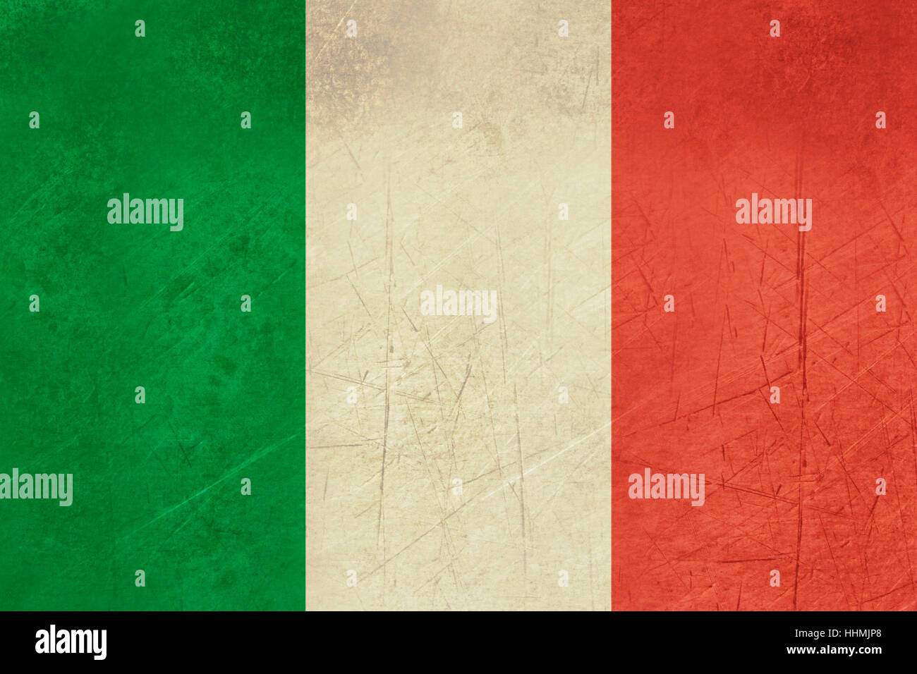 Grunge sovereign state flag of country of Italy in official colors ...