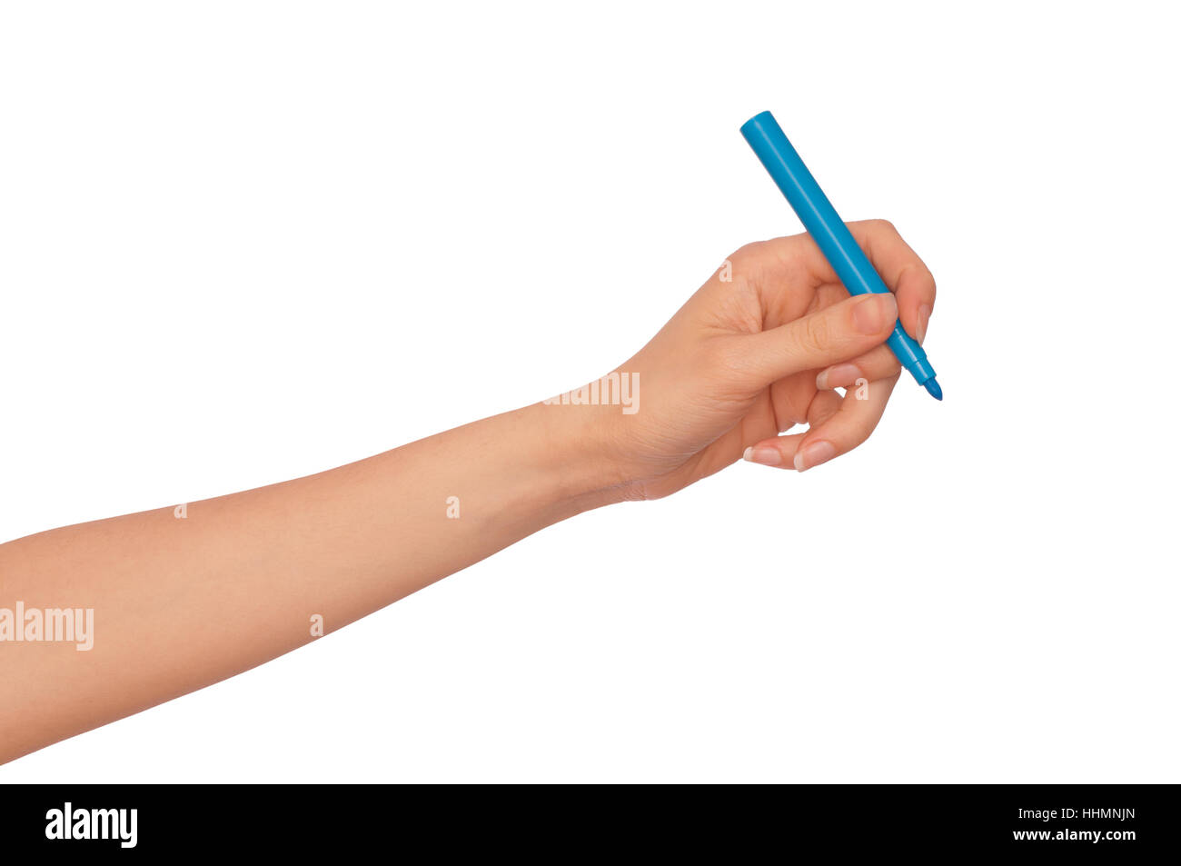 Blue hand write wrote hi-res stock photography and images - Alamy