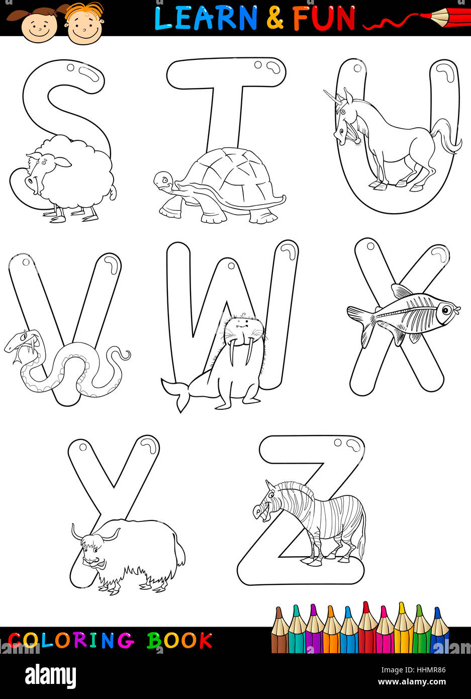 education, animals, letters, alphabet, cartoon, type, model, build ...