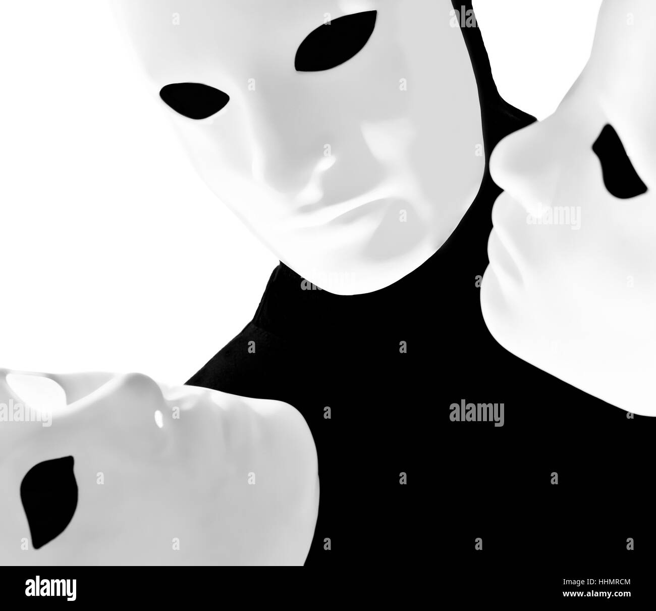 Mask performer Black and White Stock Photos & Images - Alamy