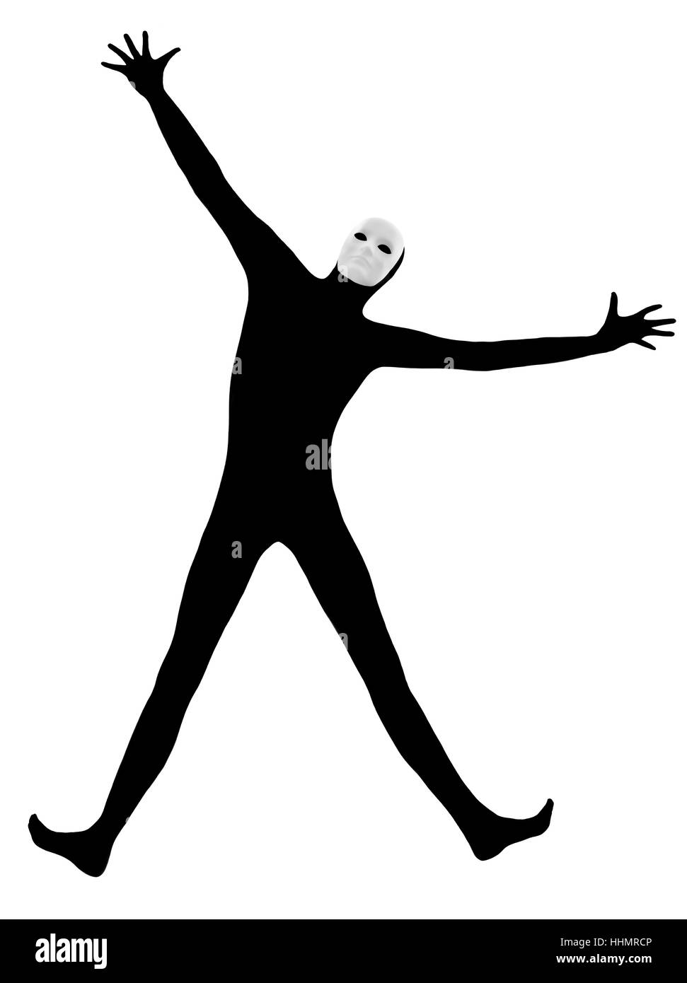 Mime mask silhouette hi-res stock photography and images - Alamy