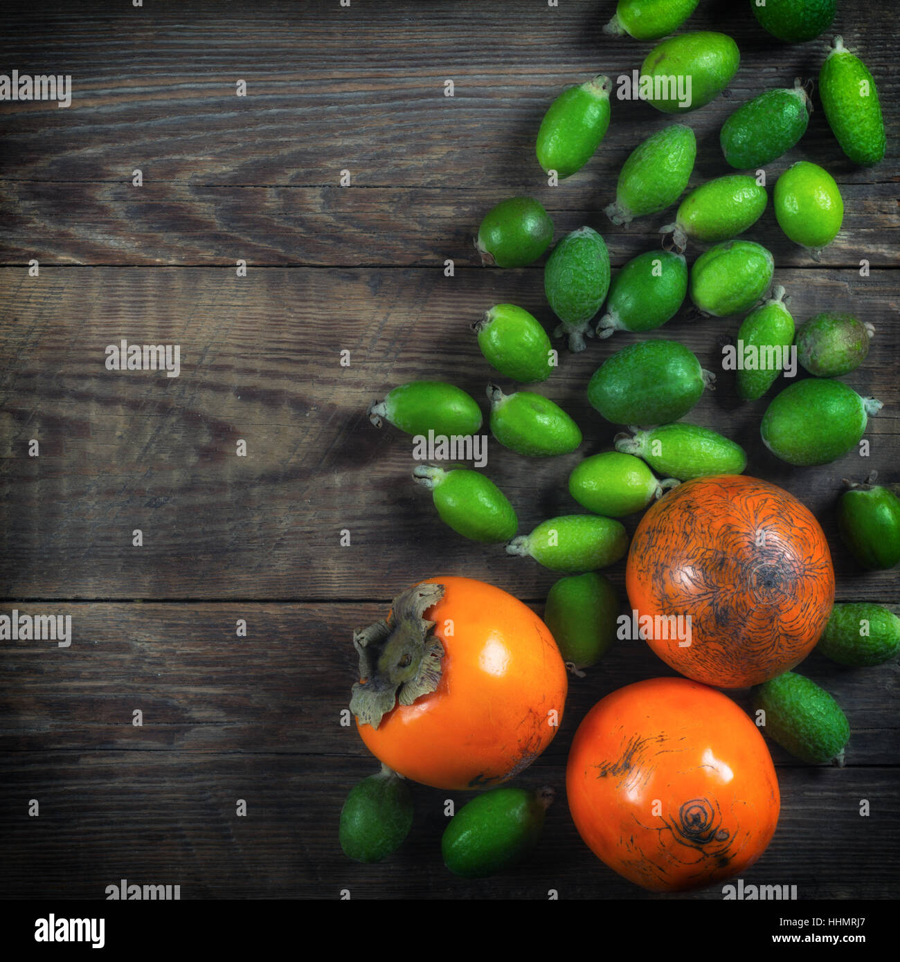 Exotic fruits background Stock Photo - Alamy