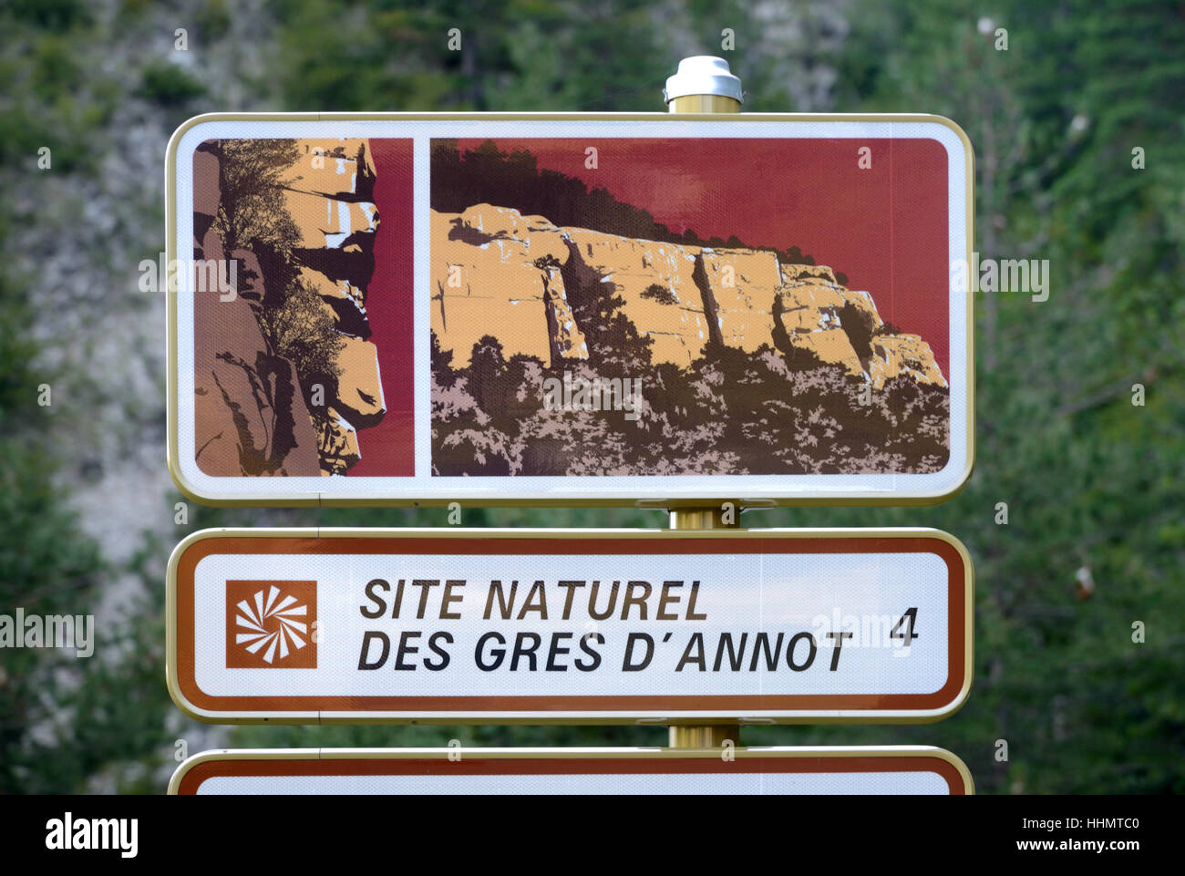 Rock information sign hi-res stock photography and images - Alamy