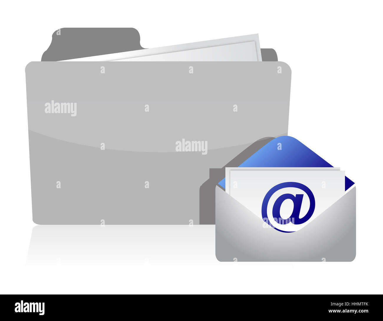 mail and envelope folder information illustration design Stock Photo ...