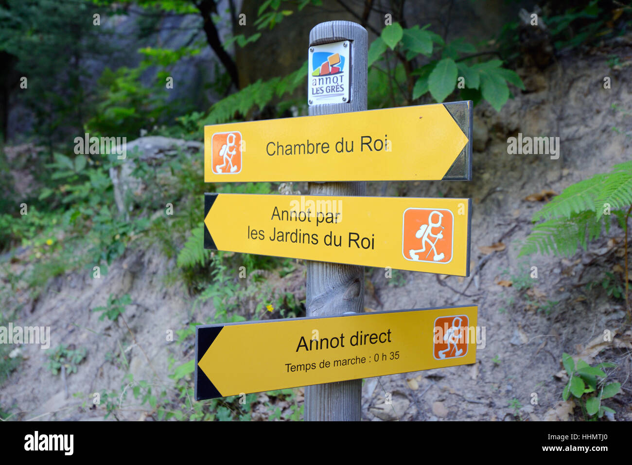 Footpath Signs or Sign Posts for Trails or Footpaths Among the ...