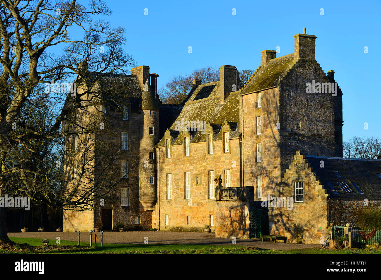 Kellie Castle, dating from the 14th century, near Anstruther in the ...