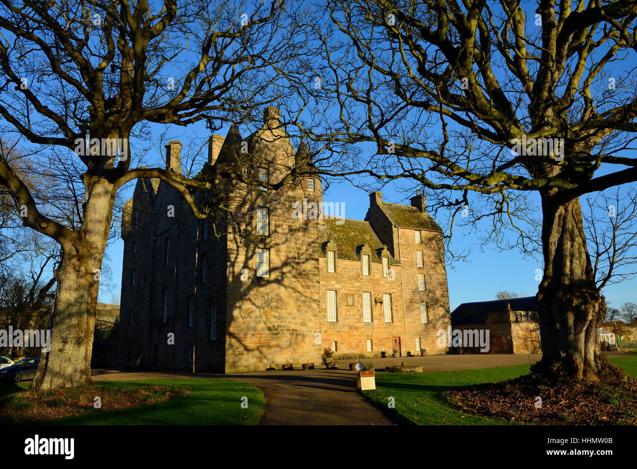 Scottish baronial style castle hi-res stock photography and images - Alamy