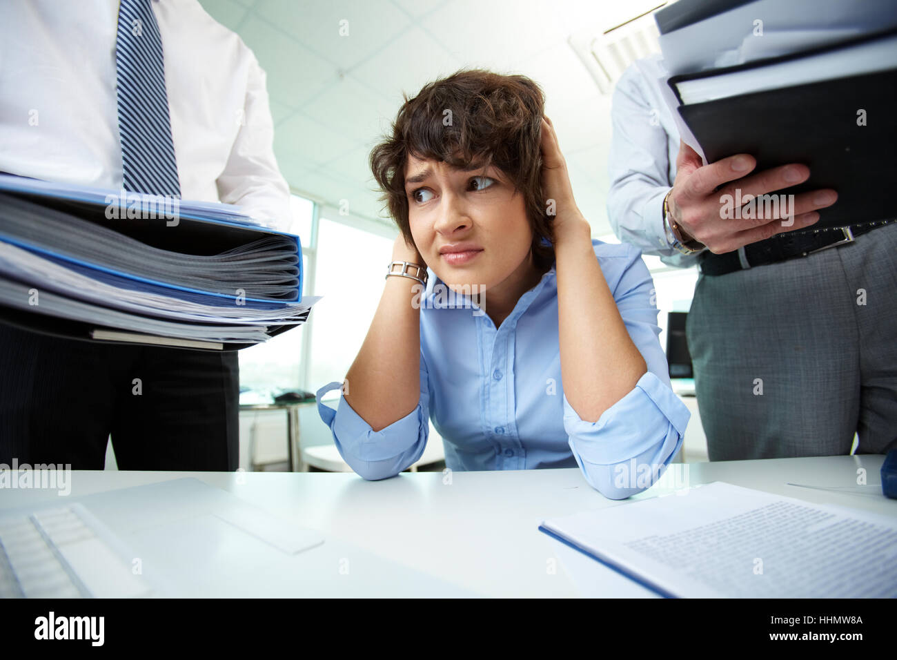 Embarrassed office workers hi-res stock photography and images - Alamy