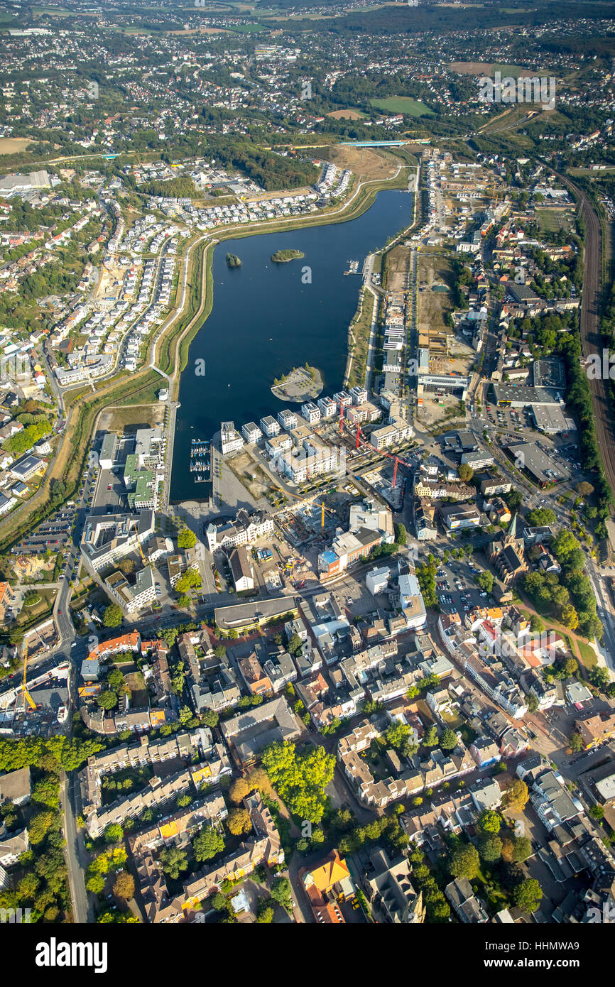 Phoenix-See, lake, Dortmund, Ruhr district, North Rhine-Westphalia ...