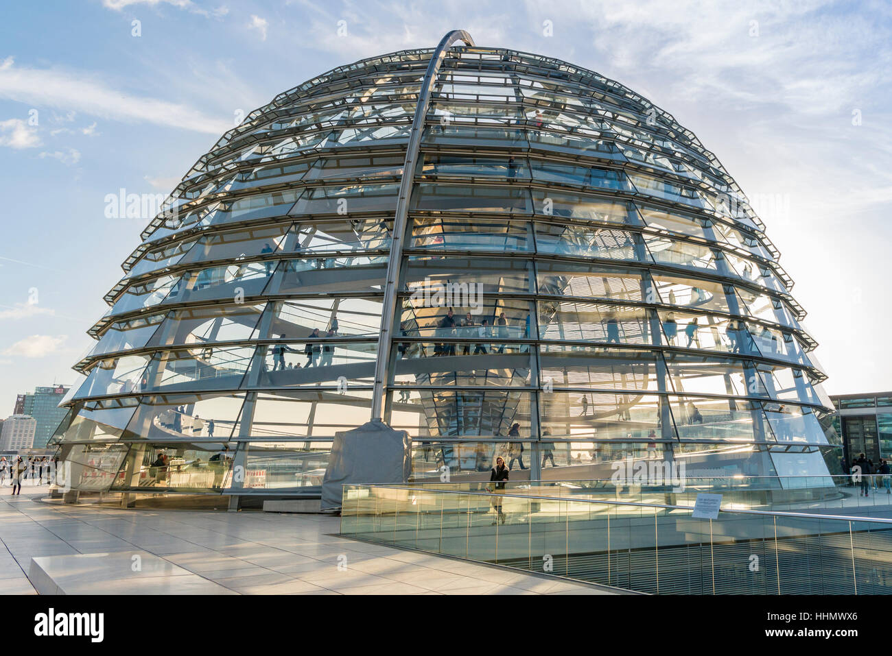 Reichstags dome, visitors, German Bundestag, Reichstag Building ...