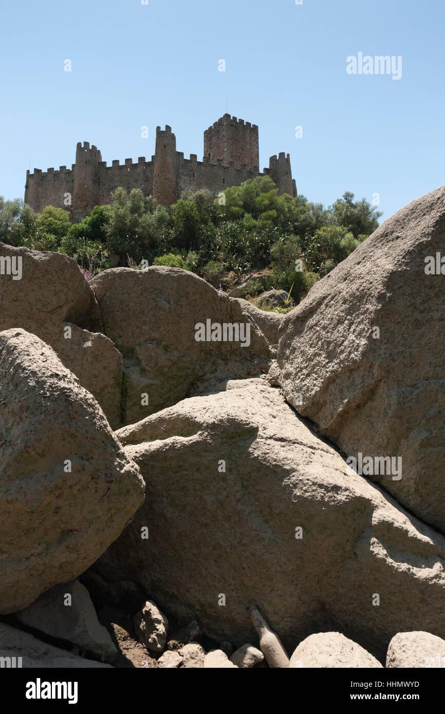 portugal, medieval, castle, river, water, chateau, tower, travel ...