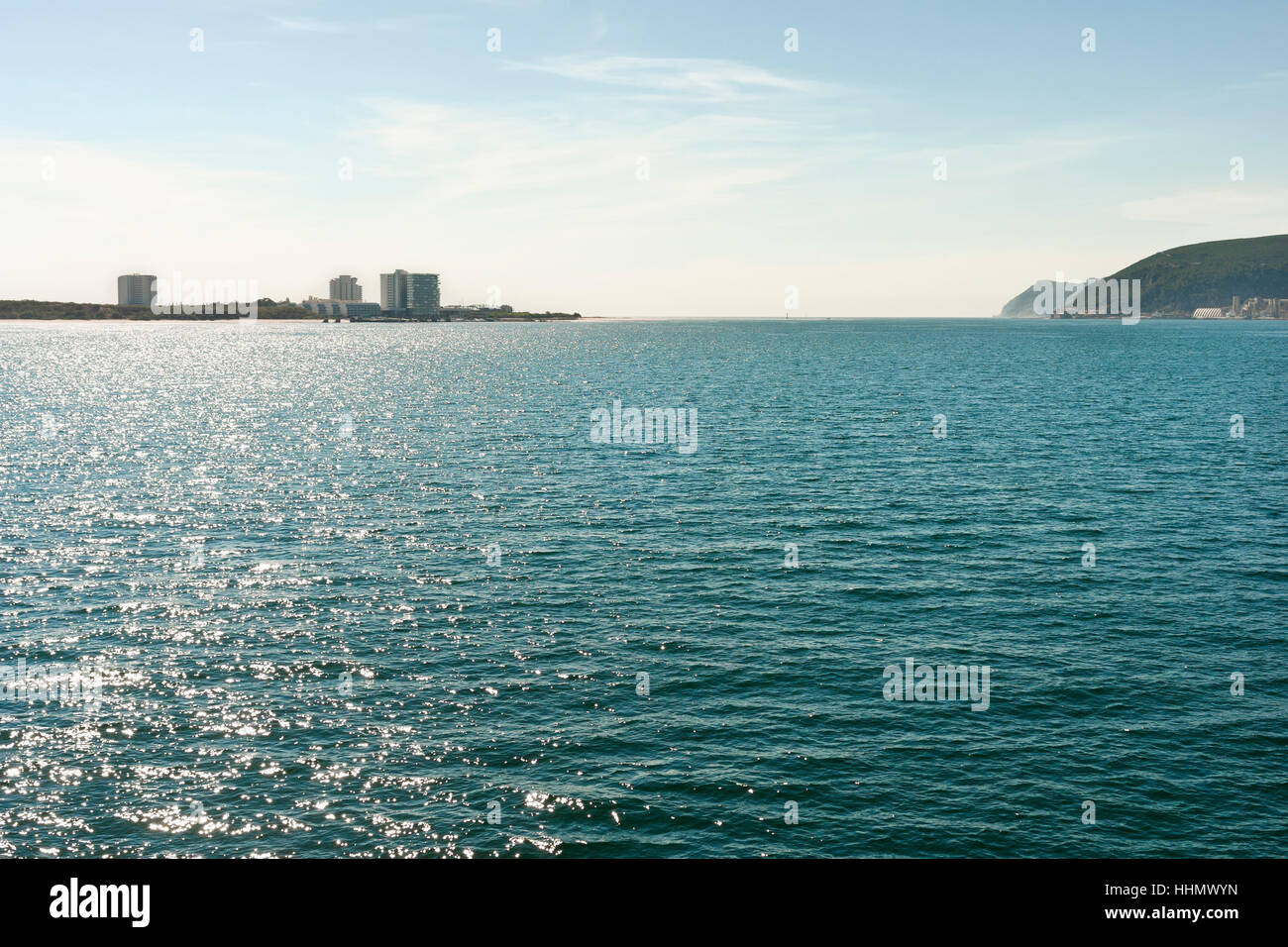 portugal, river, water, blue, buildings, horizon, tourism, hotel ...