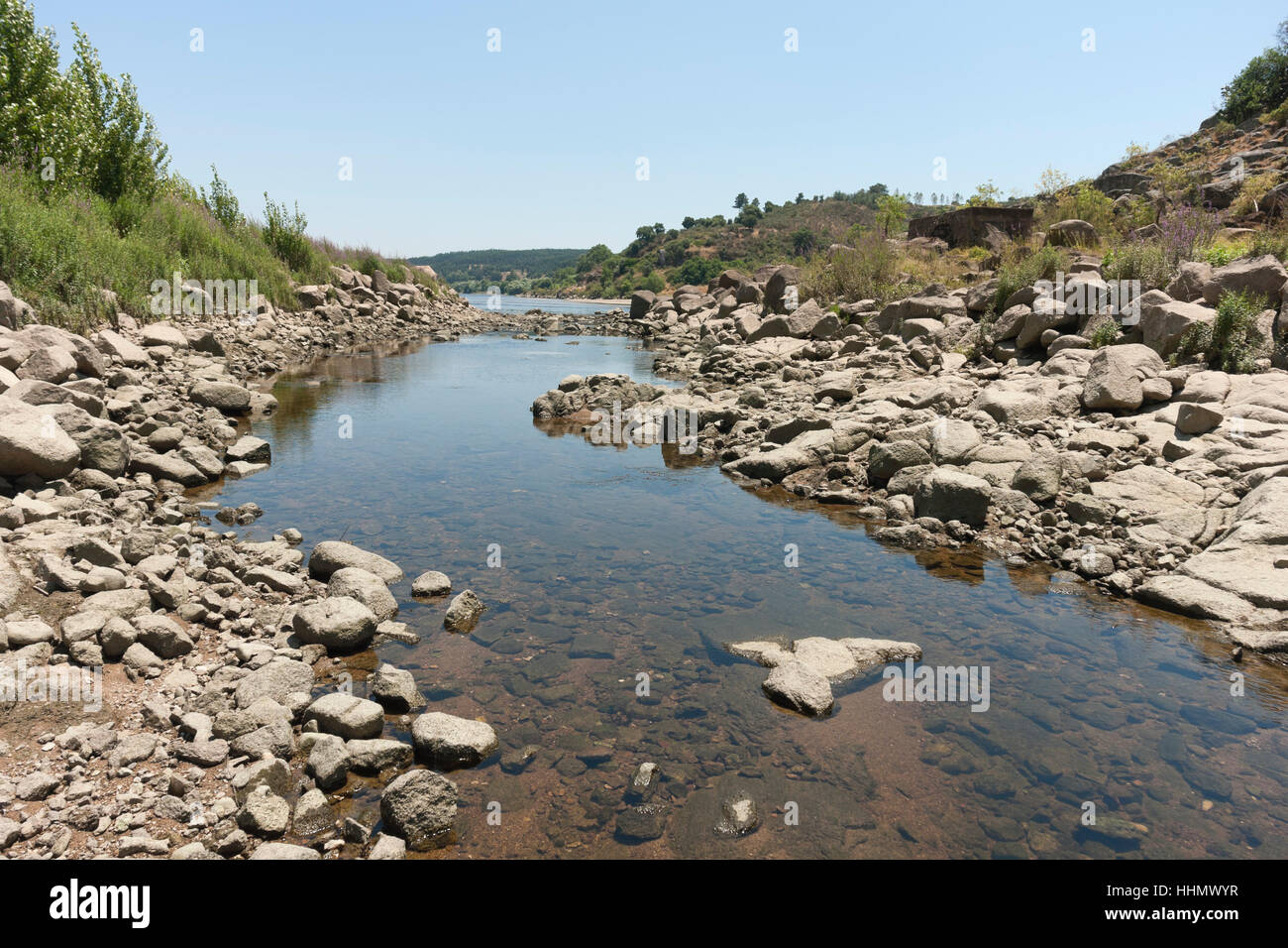 stone, rock, landscape, scenery, countryside, nature, river, water ...