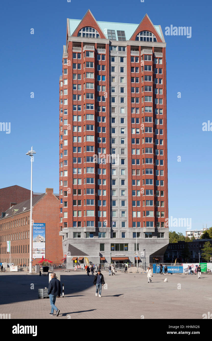 Statendam residential tower, Blaak Square, Rotterdam, Holland ...