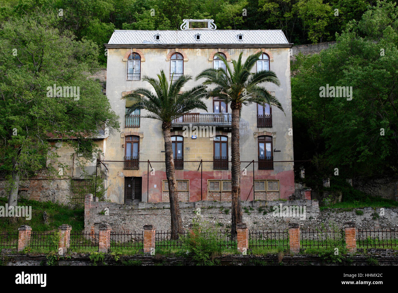 house, building, expiration, palm tree, style of construction ...