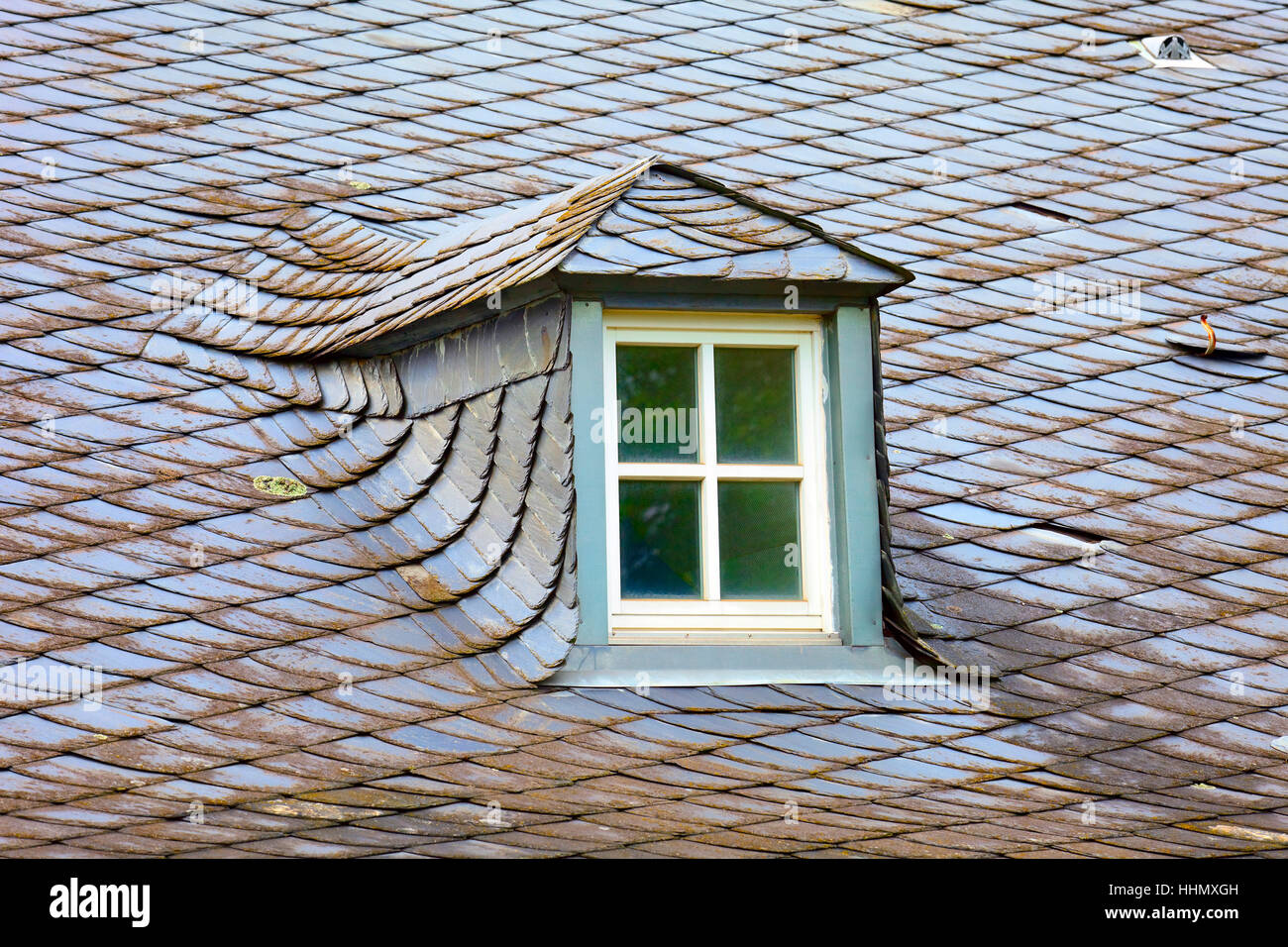 city, town, stone, window, porthole, dormer window, pane, summer ...