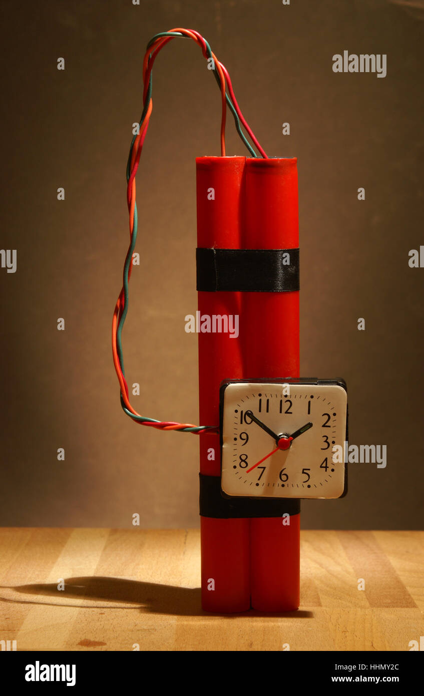 danger, deadline, respite, object, risk, hazardous, conflict, clock ...