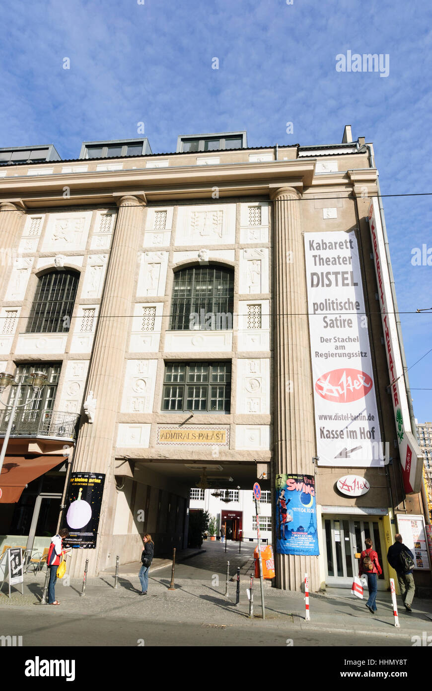 Admirals palace with metropoltheater and cabaret distel hi-res stock ...