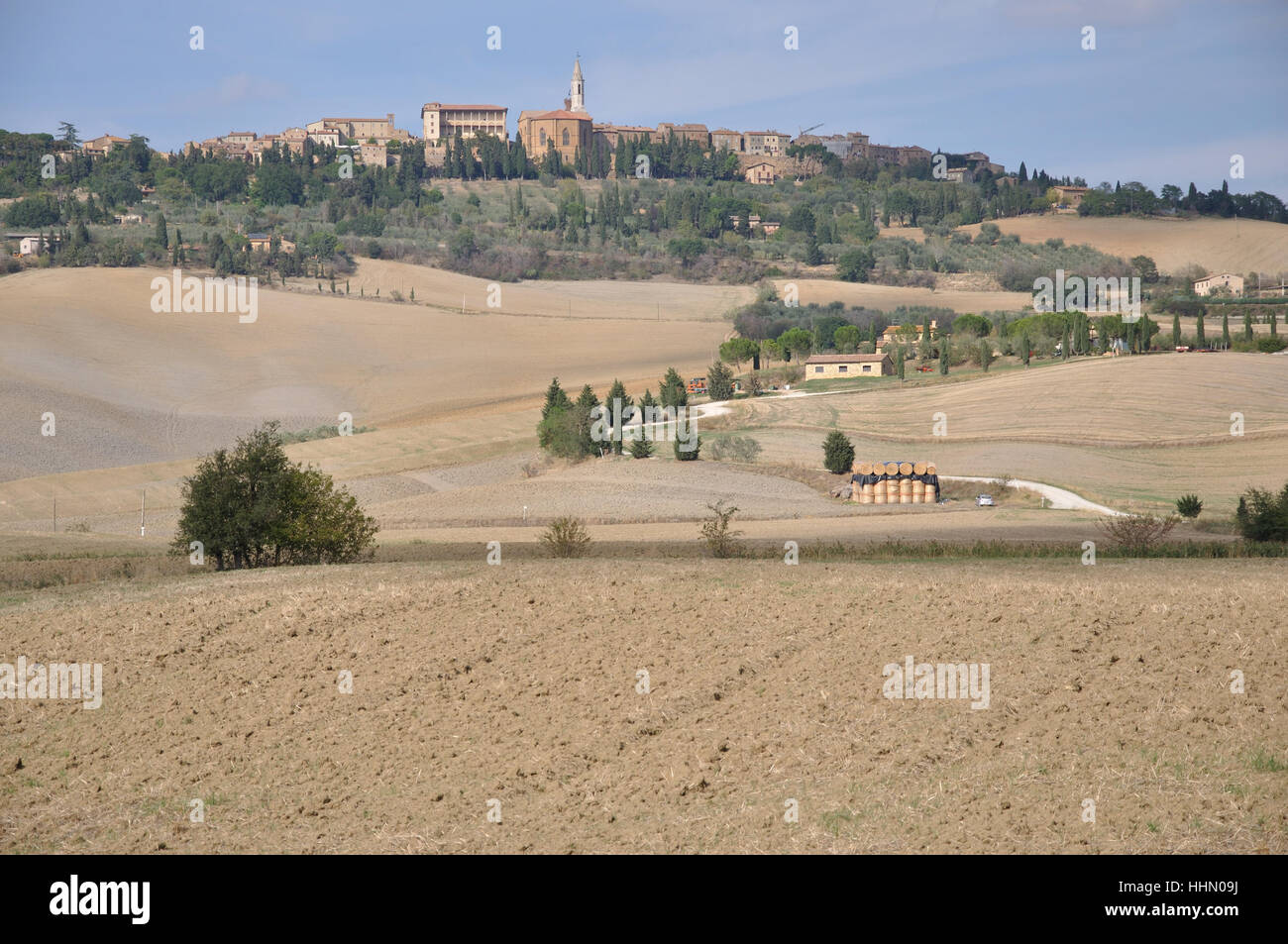 tuscany, sienna, italy, church, cathedral, agriculture, farming, field ...