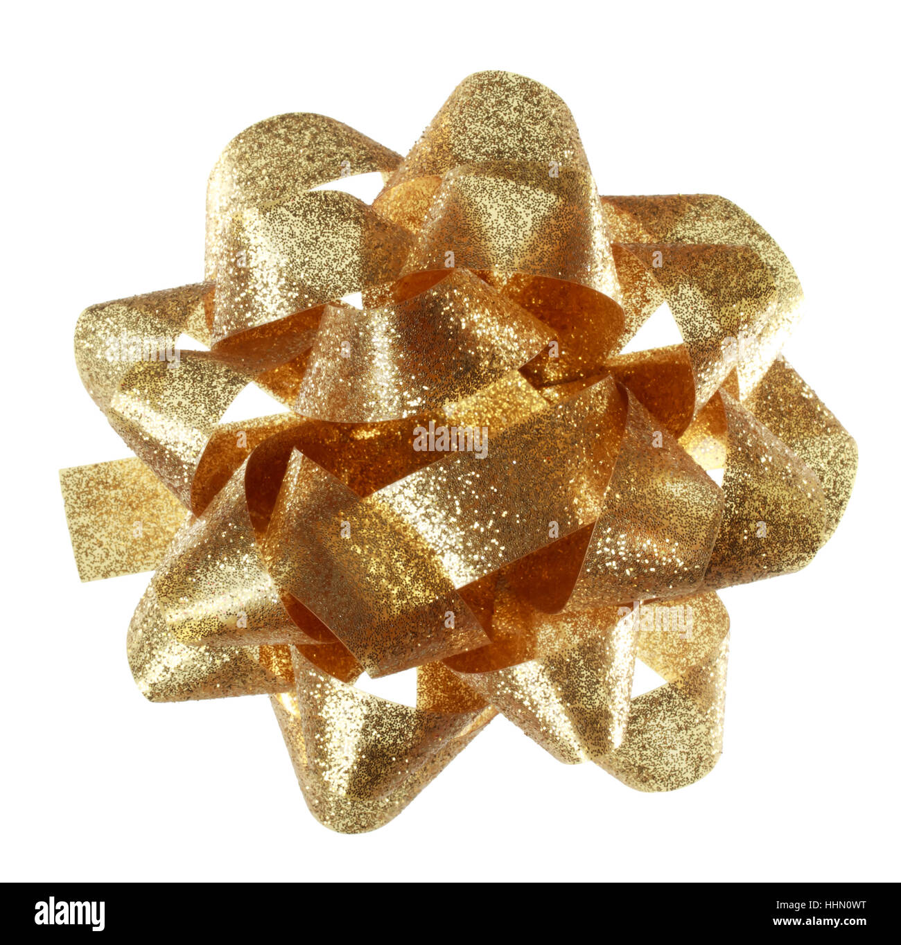 present, single, isolated, holiday, golden, decor, party, celebration ...