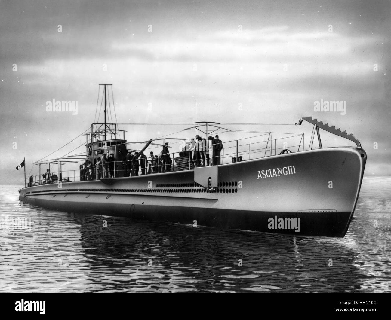 Second World War / WWII, naval warfare, italian submarine Stock Photo ...