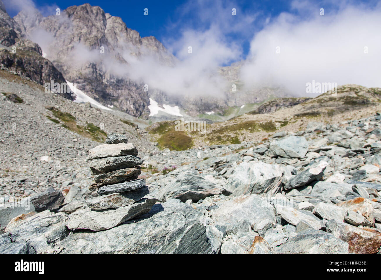 blue, walk, go, going, walking, travel, stone, green, tourism, alps ...