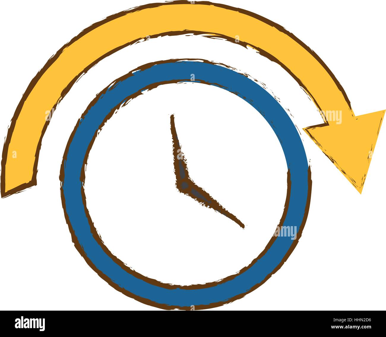 clock with arrow icon image Stock Vector Image & Art - Alamy