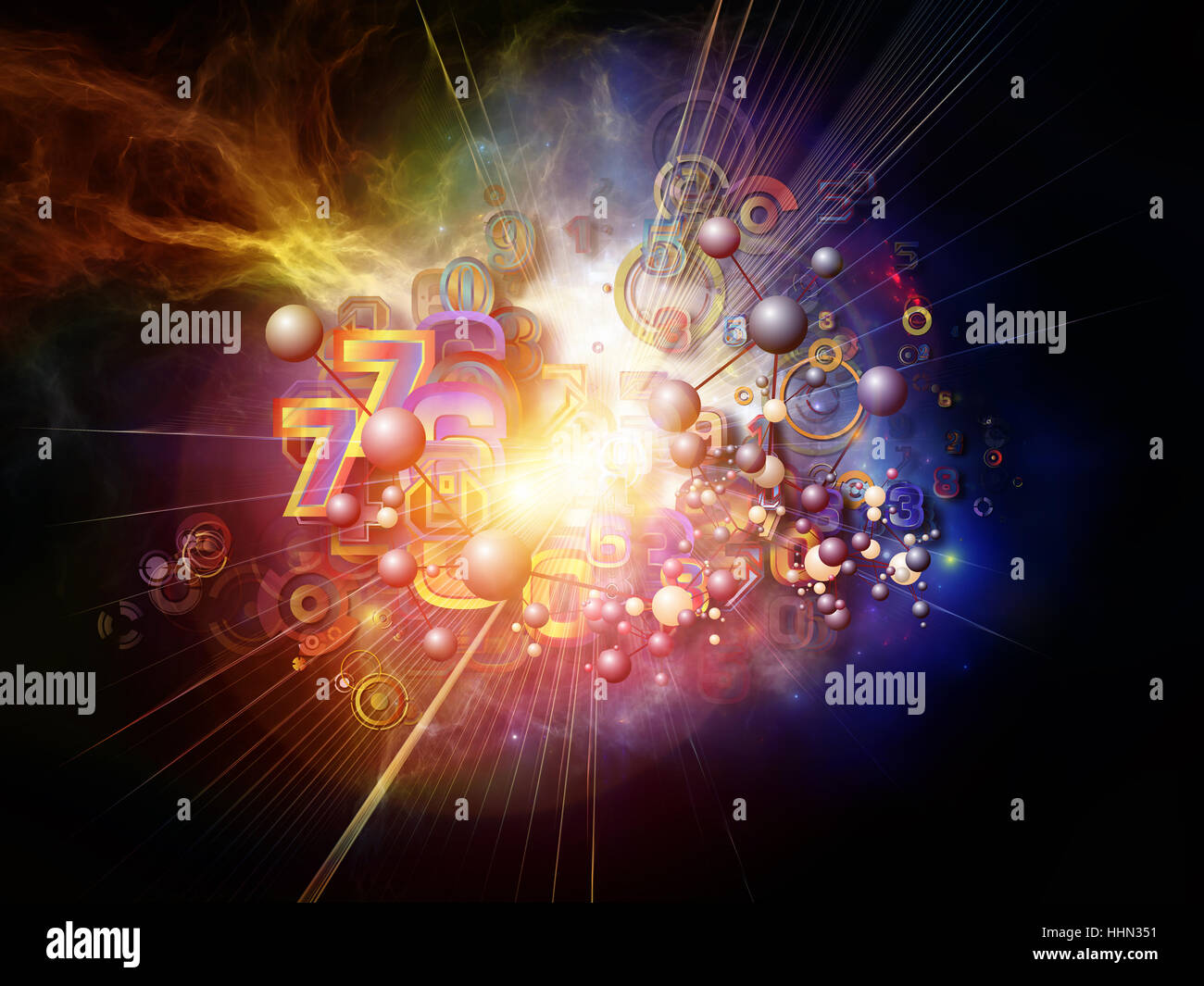 calculation, arrangement, composition, science, research, communication ...