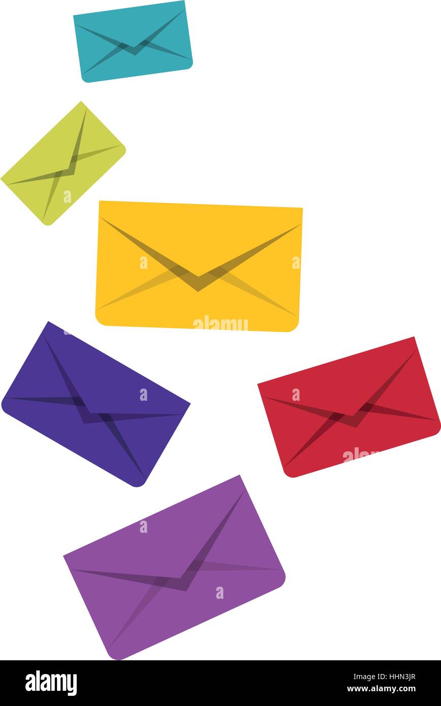 message envelope mail related icons image Stock Vector Image & Art - Alamy