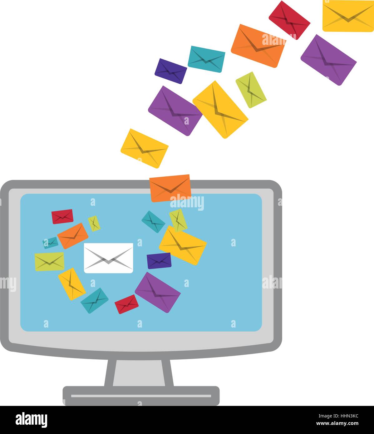 message envelope mail related icons image Stock Vector Image & Art - Alamy