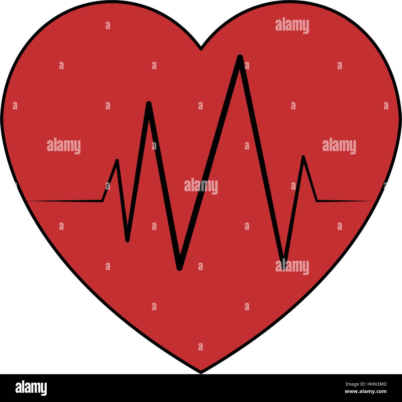 cardio heart icon Stock Vector Image & Art - Alamy