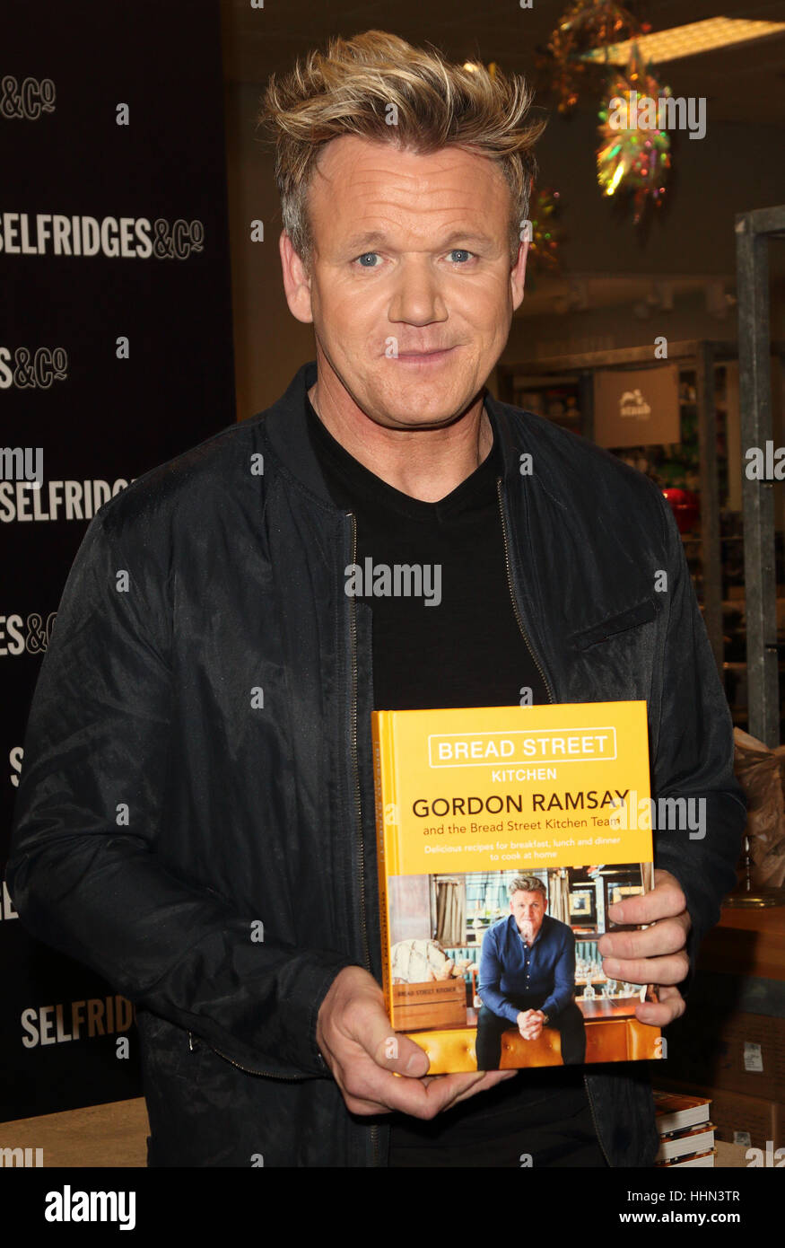 Gordon Ramsay signs 'Bread Street Kitchen' at Selfridges, Oxford Street ...