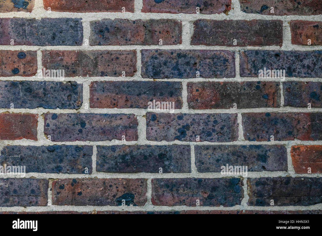 Horizontal shot of a brick wall, Ockley double diamond stock bricks ...