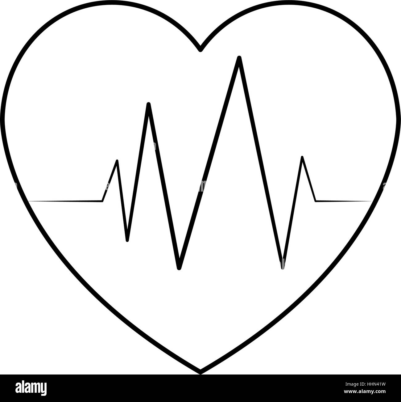 cardio heart icon Stock Vector Image & Art - Alamy