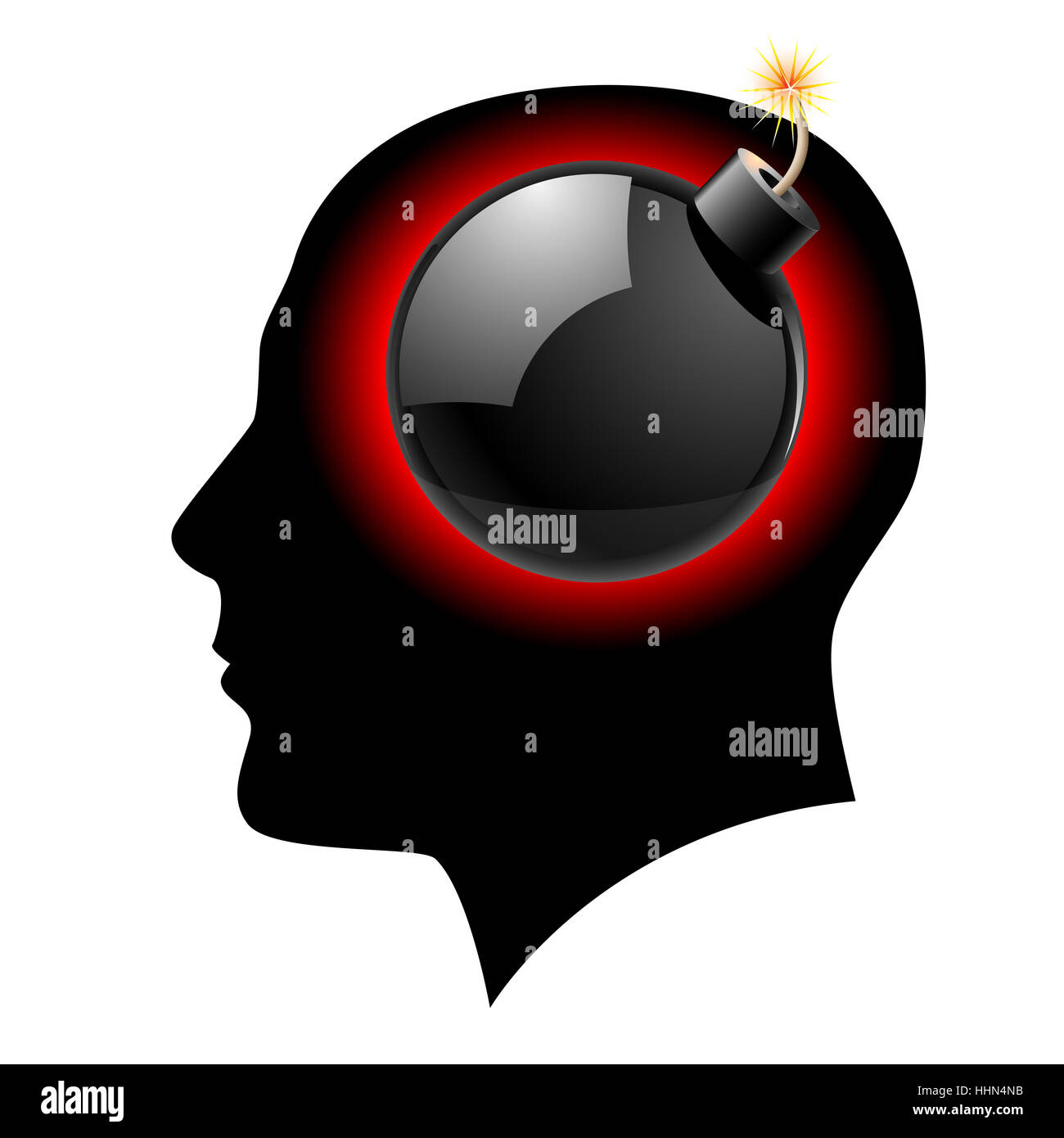 Bomb in head hi-res stock photography and images - Alamy