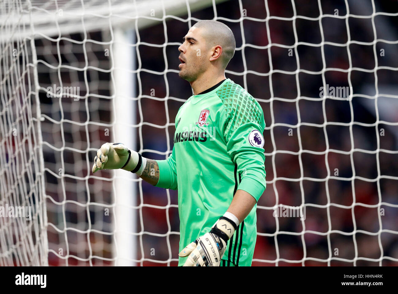 Middlesbrough goalkeeper Victor Valdes Stock Photo - Alamy