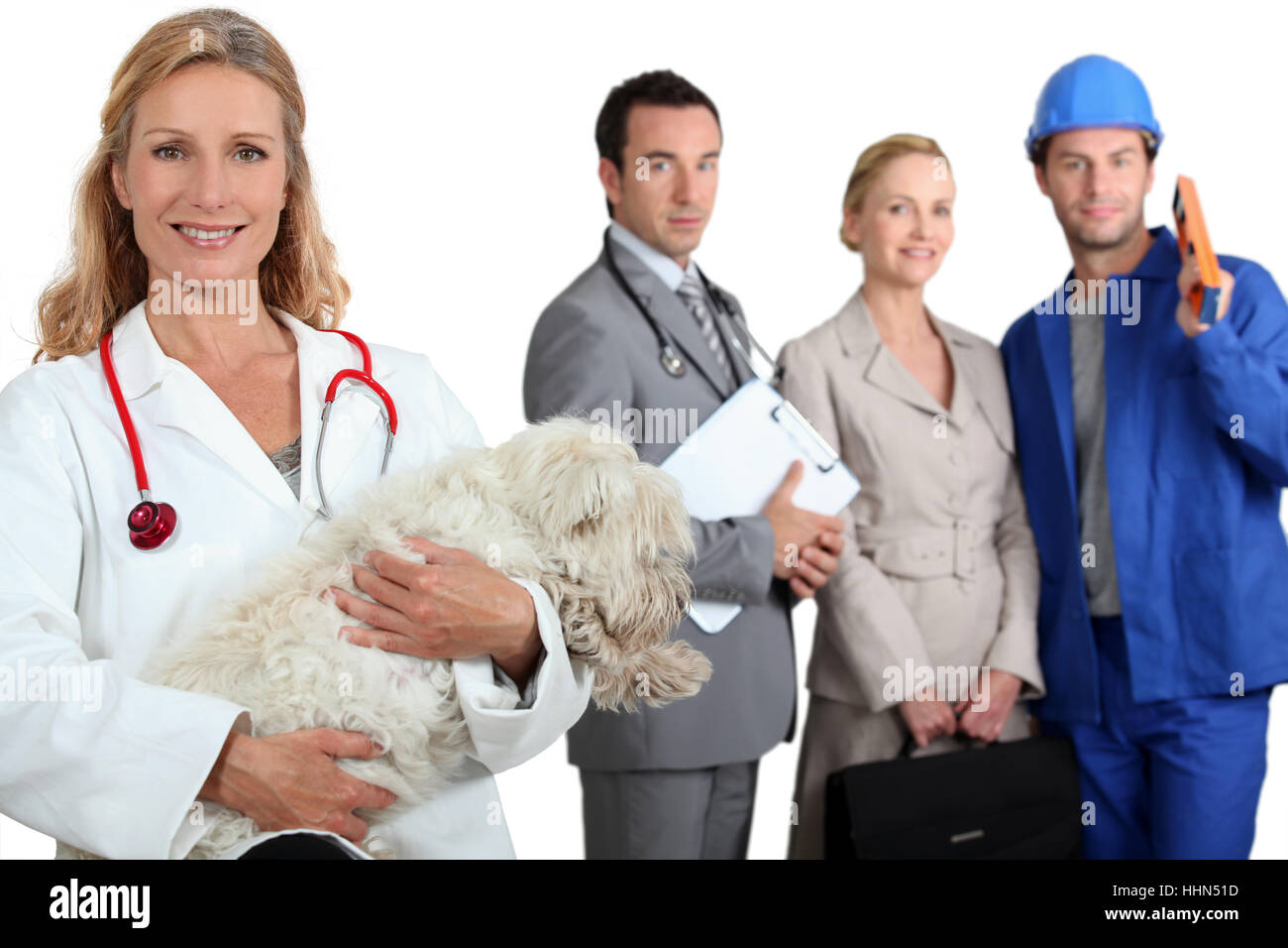doctor, physician, medic, medical practicioner, woman, blue, humans ...