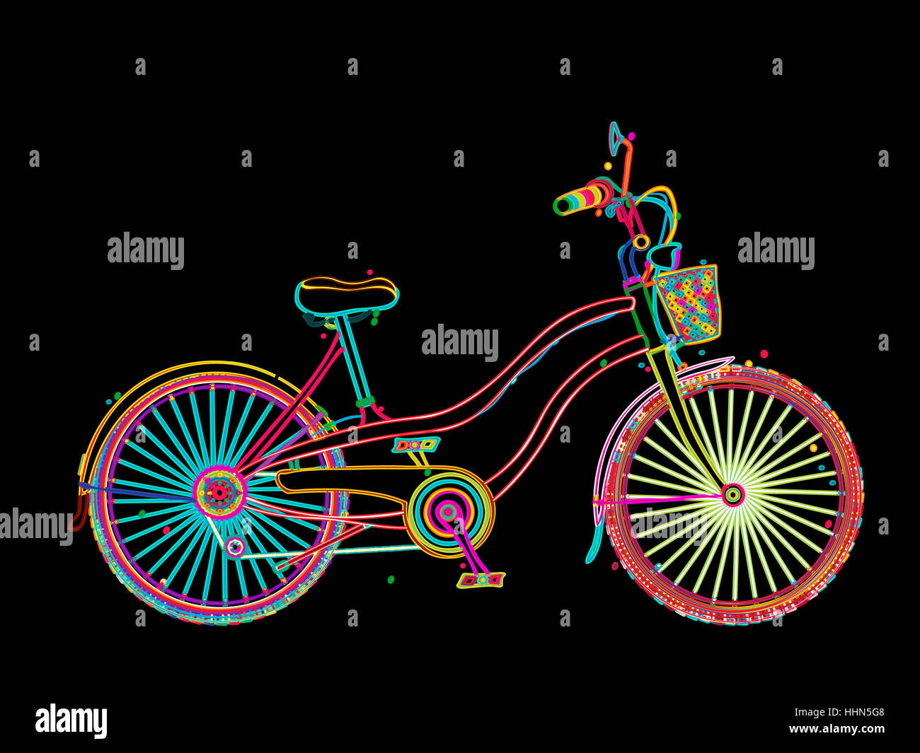 art, colour, antique, artistic, color, bygone, bike, bicycle, cycle ...