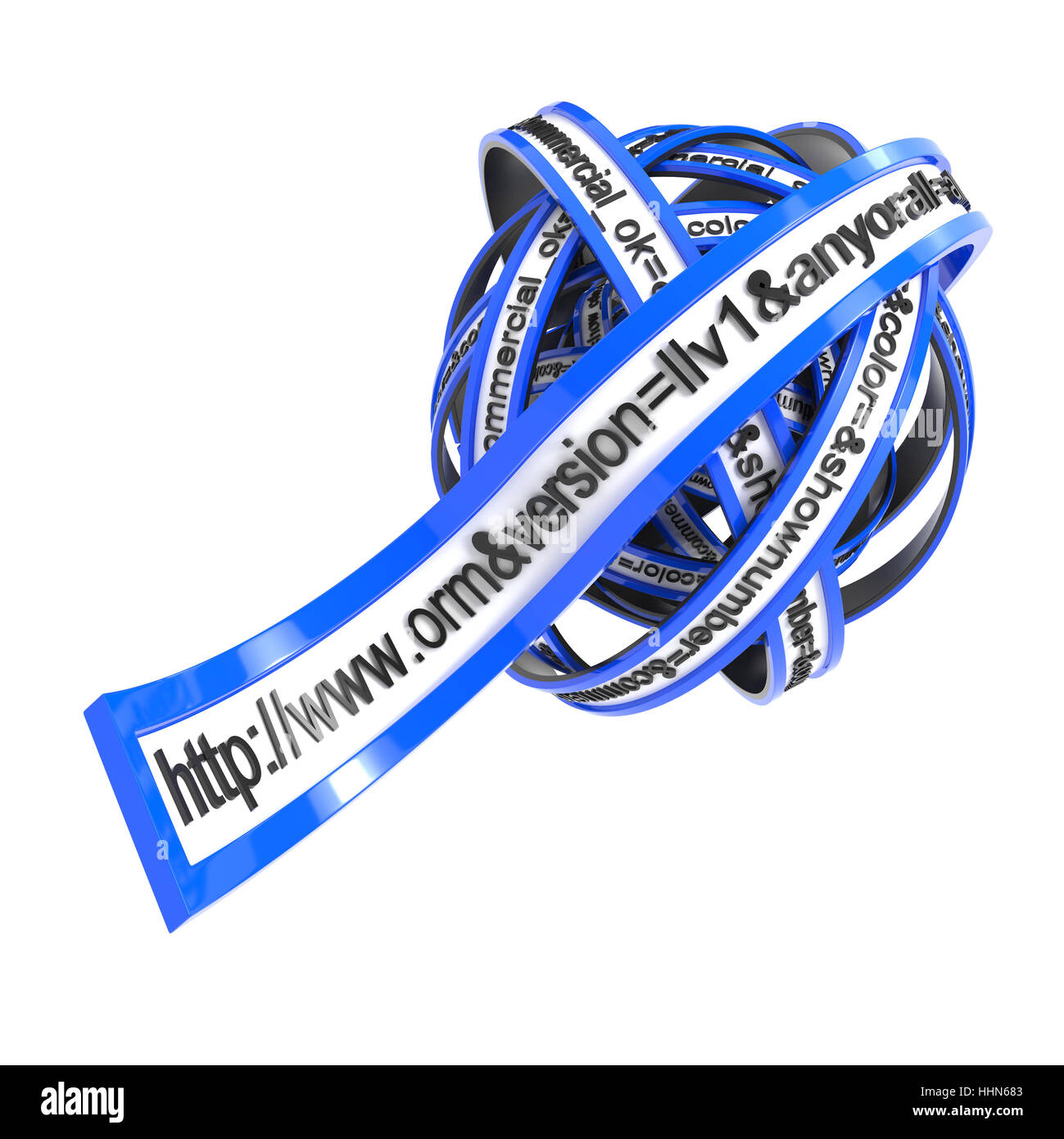 World Wide Web Browser Concept Present By URL Address Line in Form of a ...