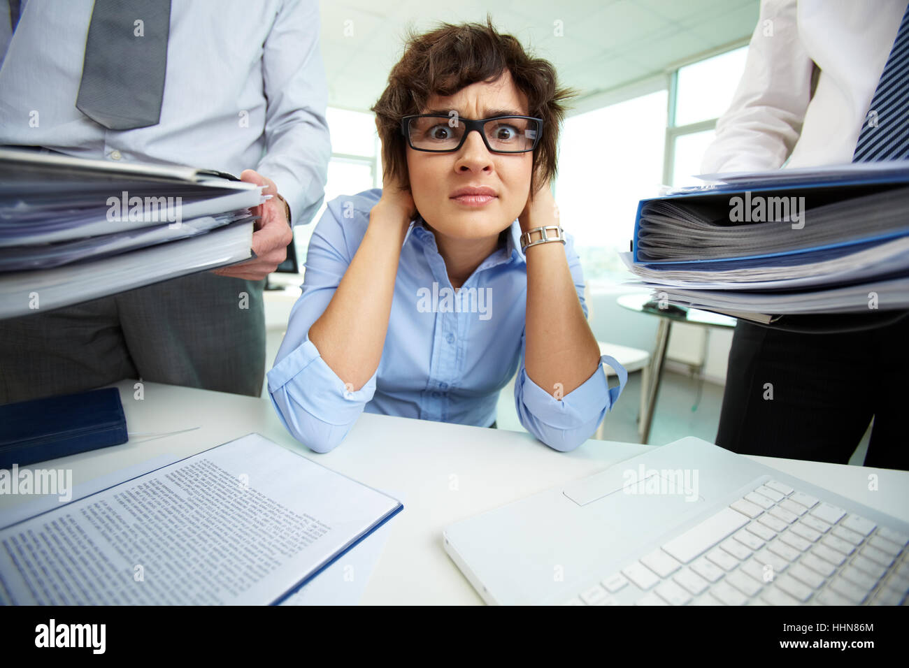Embarrassed office workers hi-res stock photography and images - Alamy