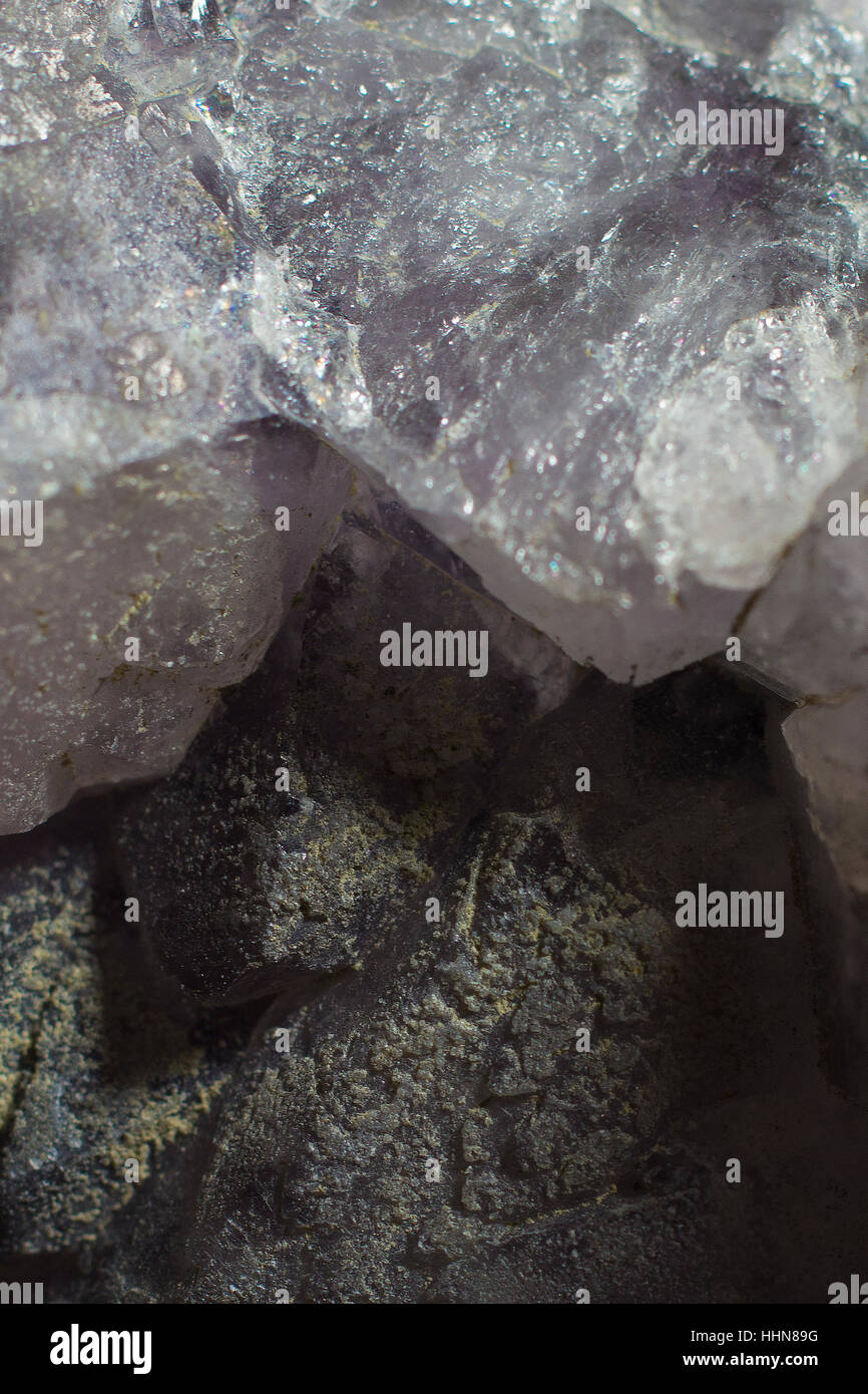 Stone Cristal Metallic textures. Backgrounds Stock Photo - Alamy