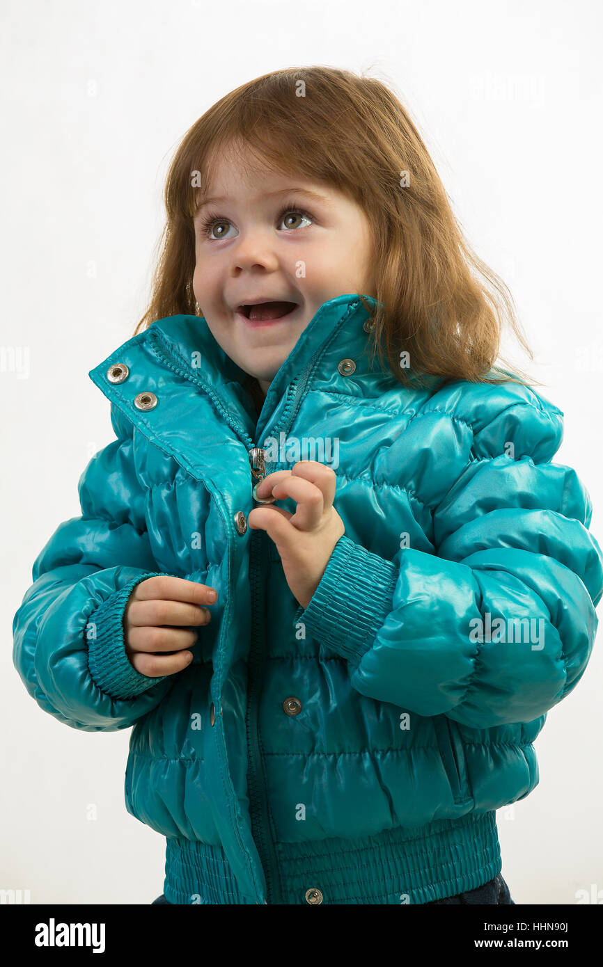 Little girl in studio Stock Photo - Alamy