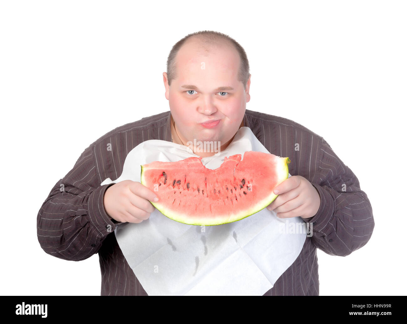 food, aliment, isolated, male, masculine, person, greed, studio, fruit ...