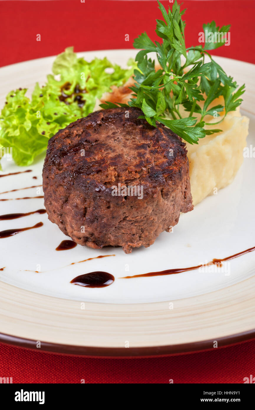 restaurant, food, aliment, object, horizontal, square, plate, turkey ...