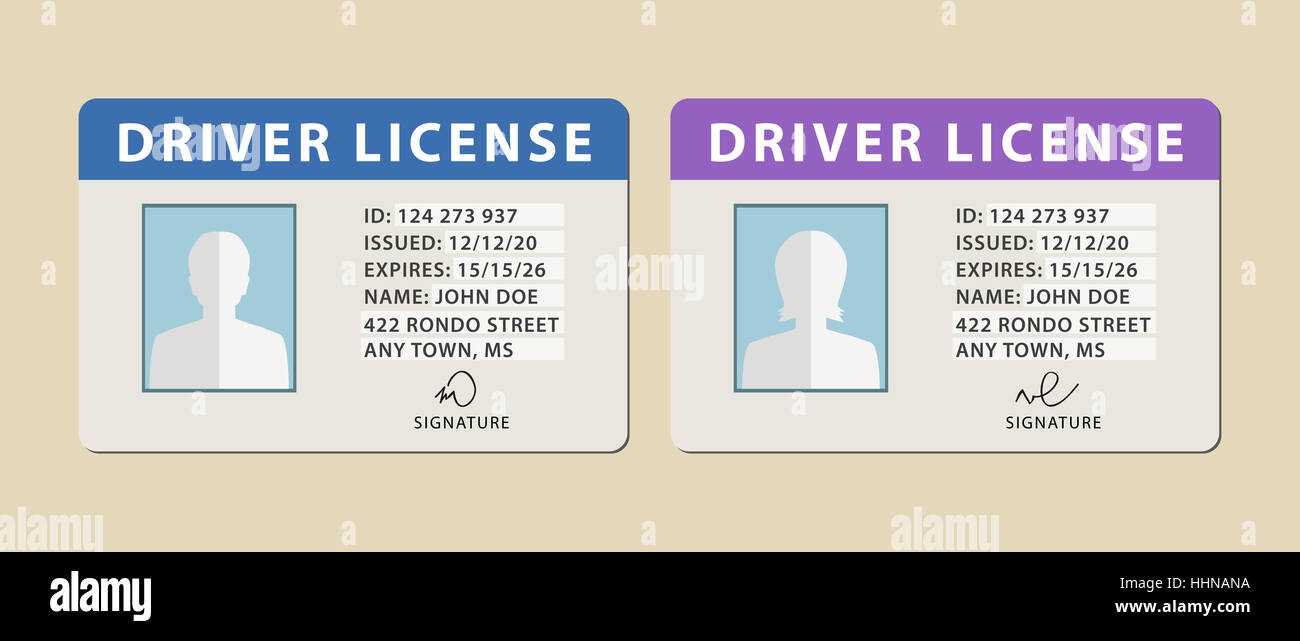 Driver license card hi-res stock photography and images - Alamy