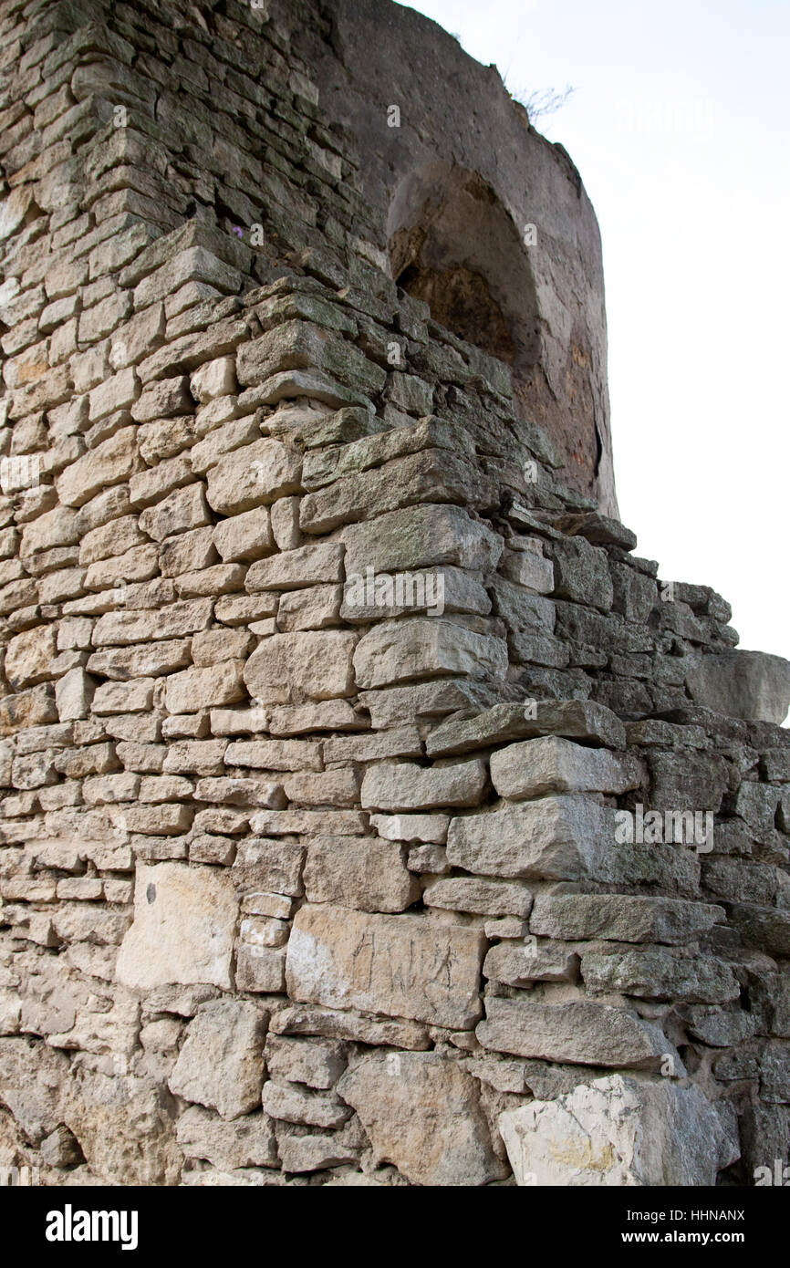 detail, wall, ruin, style of construction, architecture, architectural ...