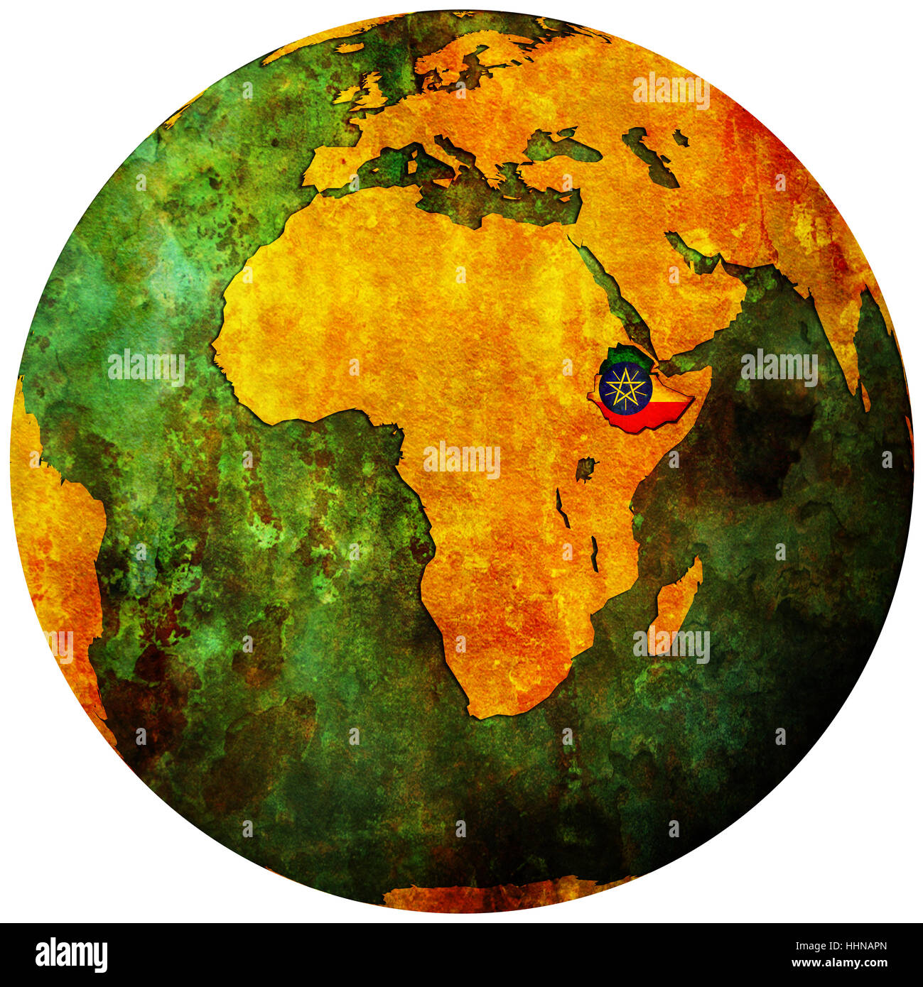 isolated, political, africa, vintage, flag, rust, continent, hemisphere ...