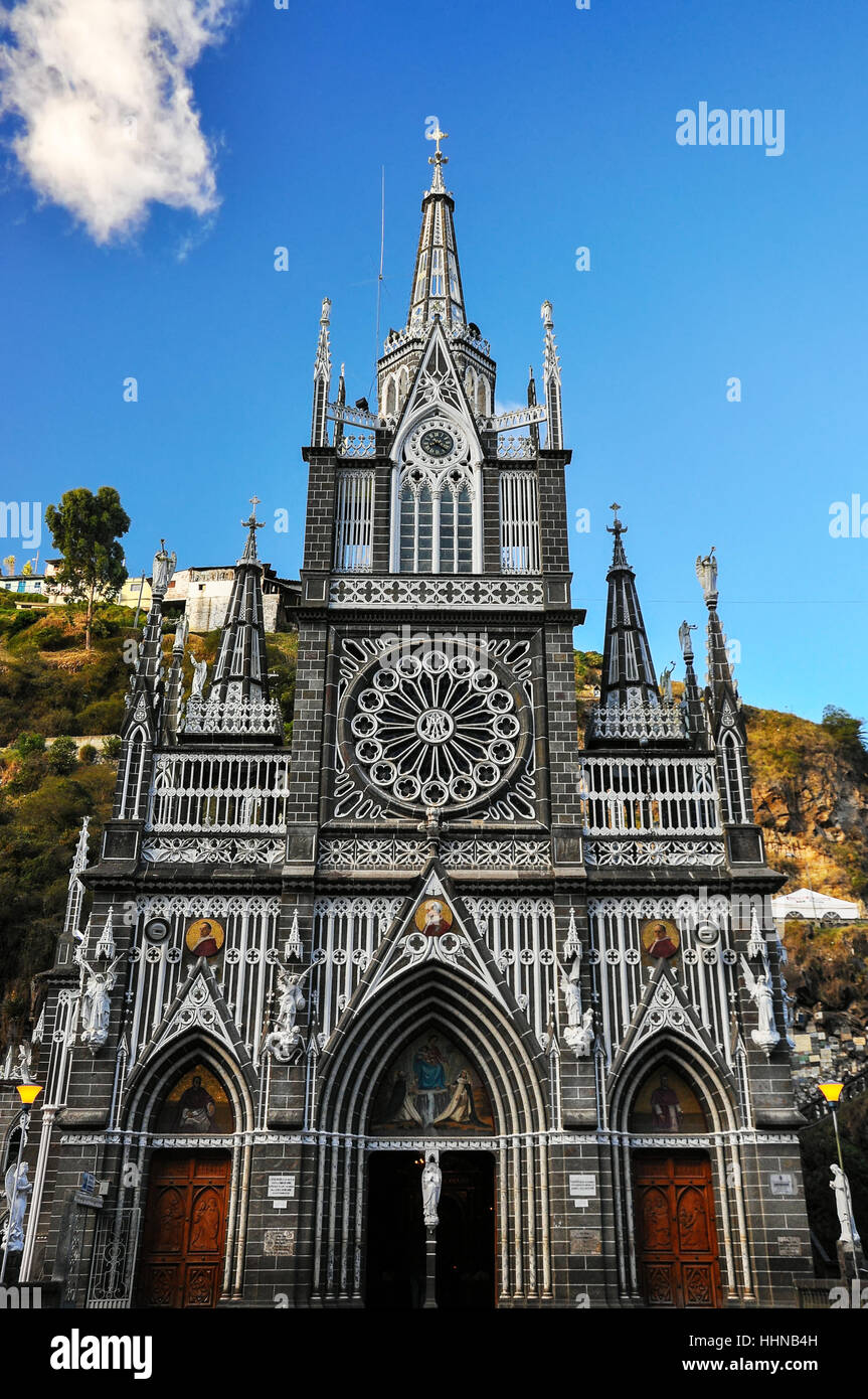 church, colombia, sanctuary, blue, belief, church, antique, cathedral ...